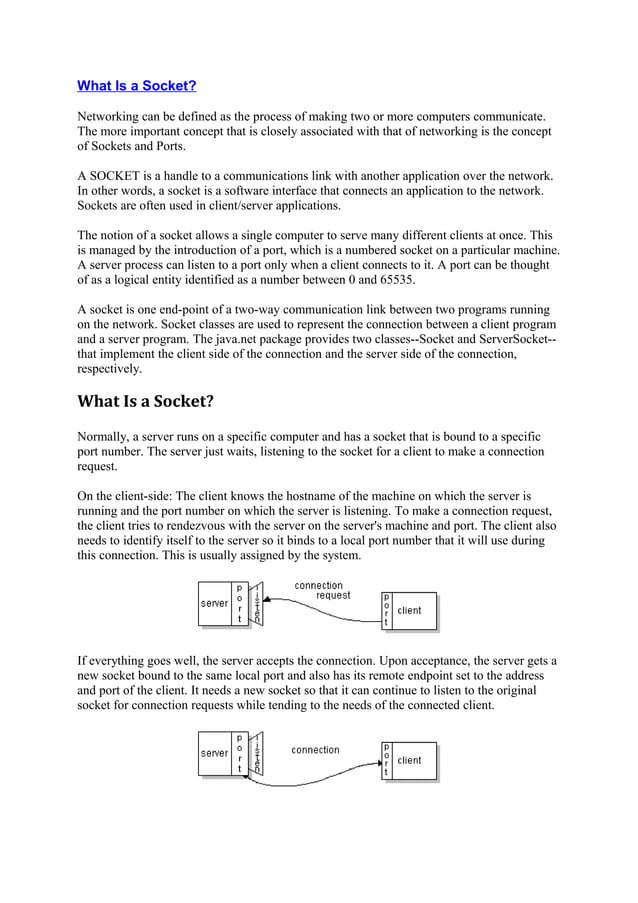 Socket | PDF
