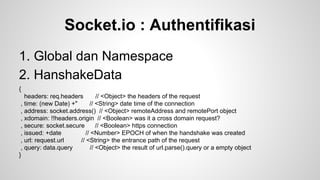 Qiscus TechTalk - Real-time Website with Node.js (socket.io) | PPT