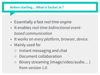 Socket.io (part 1) | PDF