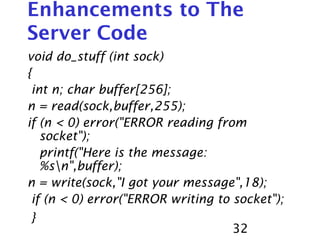 Socket Programming | PPT | Computer Networking | Computing
