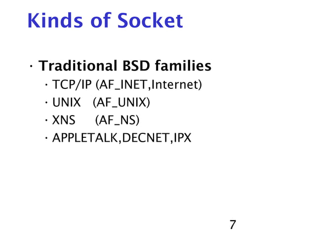 Socket Programming | PPT