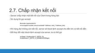 Socket - Lập trình hệ thống | PPTX