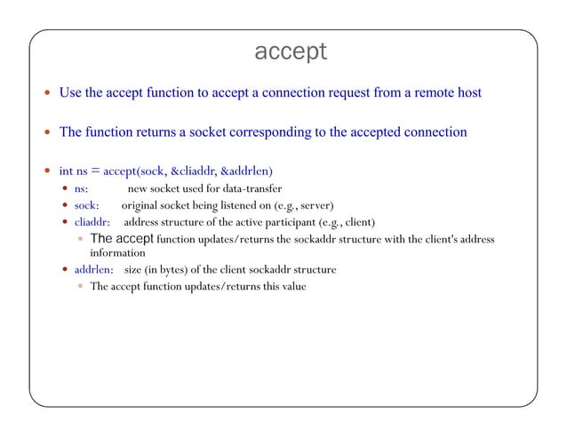Socketprogramming Tcp And Udp Overview Pdf