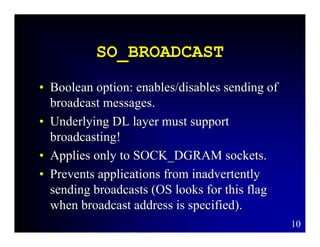 Advanced Sockets Programming | PDF