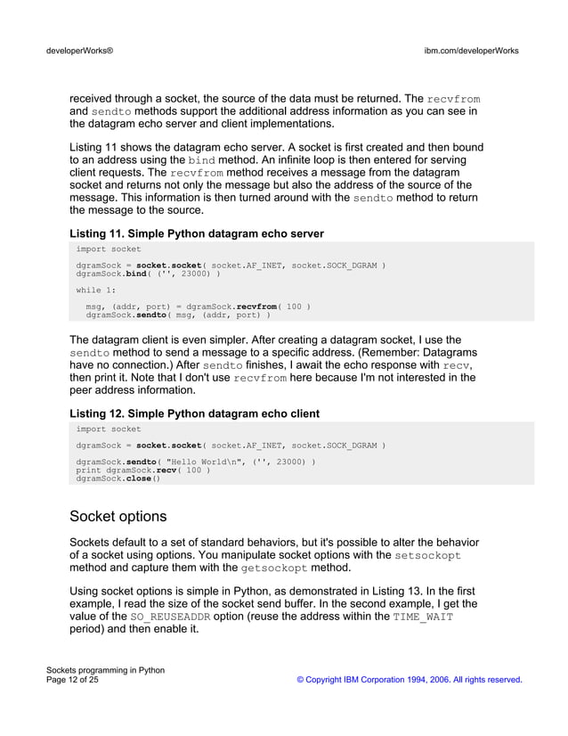 Socket Programming In Python | PDF | Programming Languages | Computing
