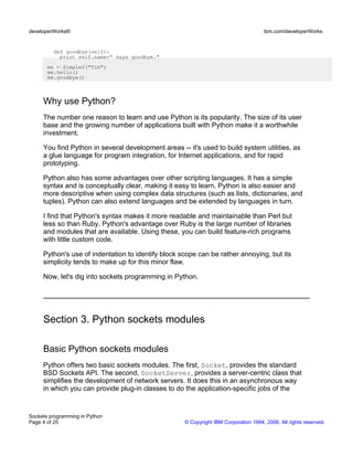 Socket Programming In Python | PPT