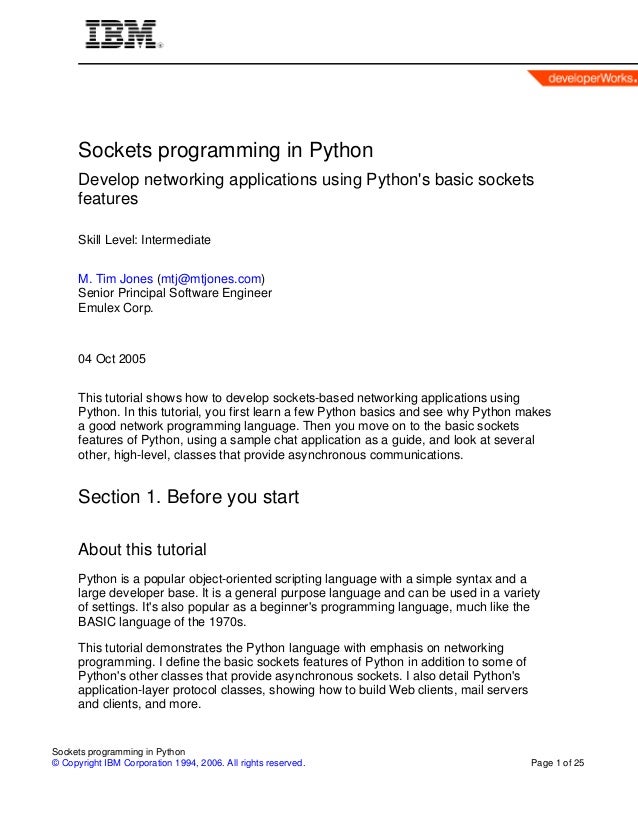 Socket programming-in-python