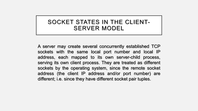 Socket Programming w/ C# - IK | PPTX | Computer Networking | Computing