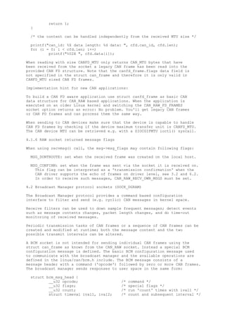 Socketcan | TXT | Operating Systems | Computer Software and Applications