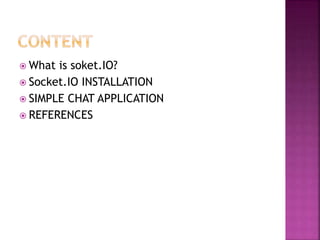 Socketio | PPTX