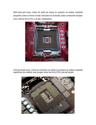 Socket o zocalo de procesador | DOCX