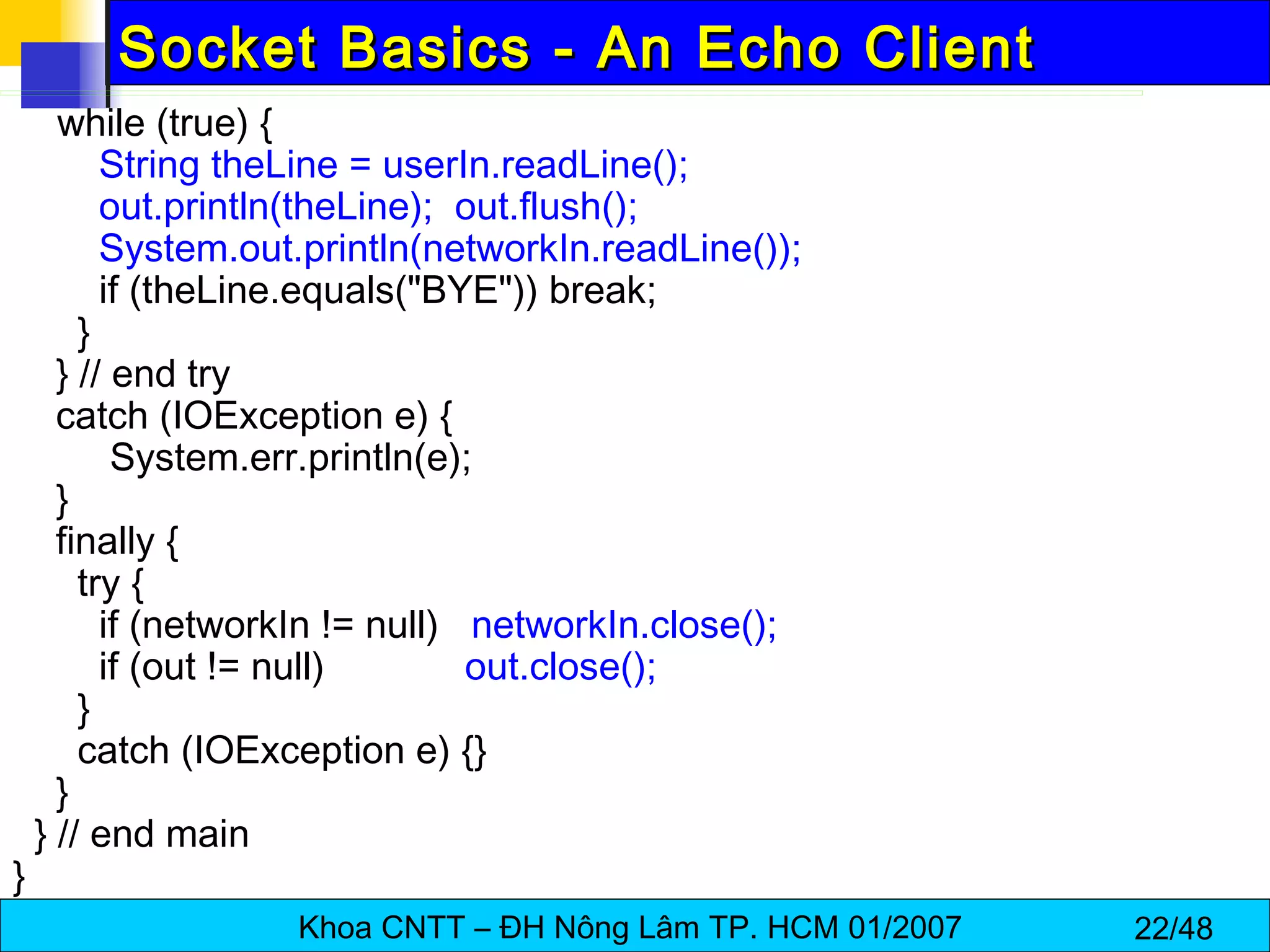 Socket Programming Ppt