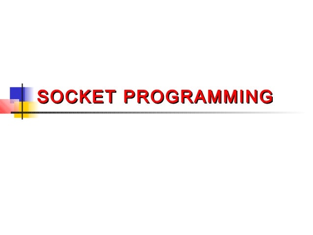 Socket Programming 4358