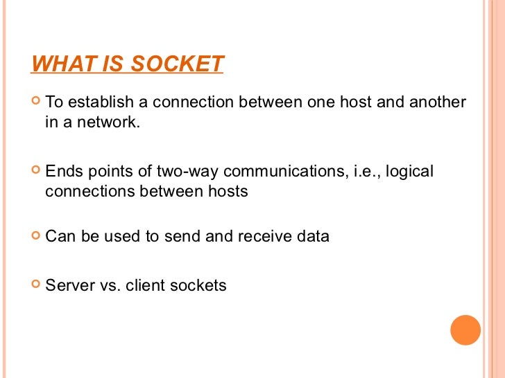 Socket Programming