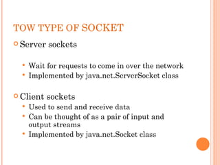 Socket programming | PPT