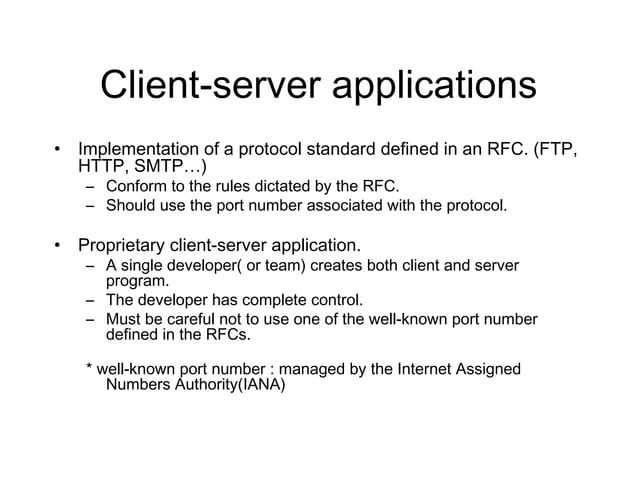 Socket programming | PPT | Computer Networking | Computing