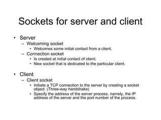 Socket programming | PPT