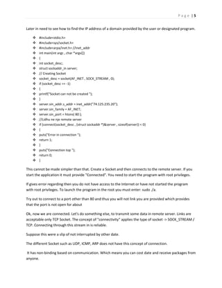 Socket programming | PDF