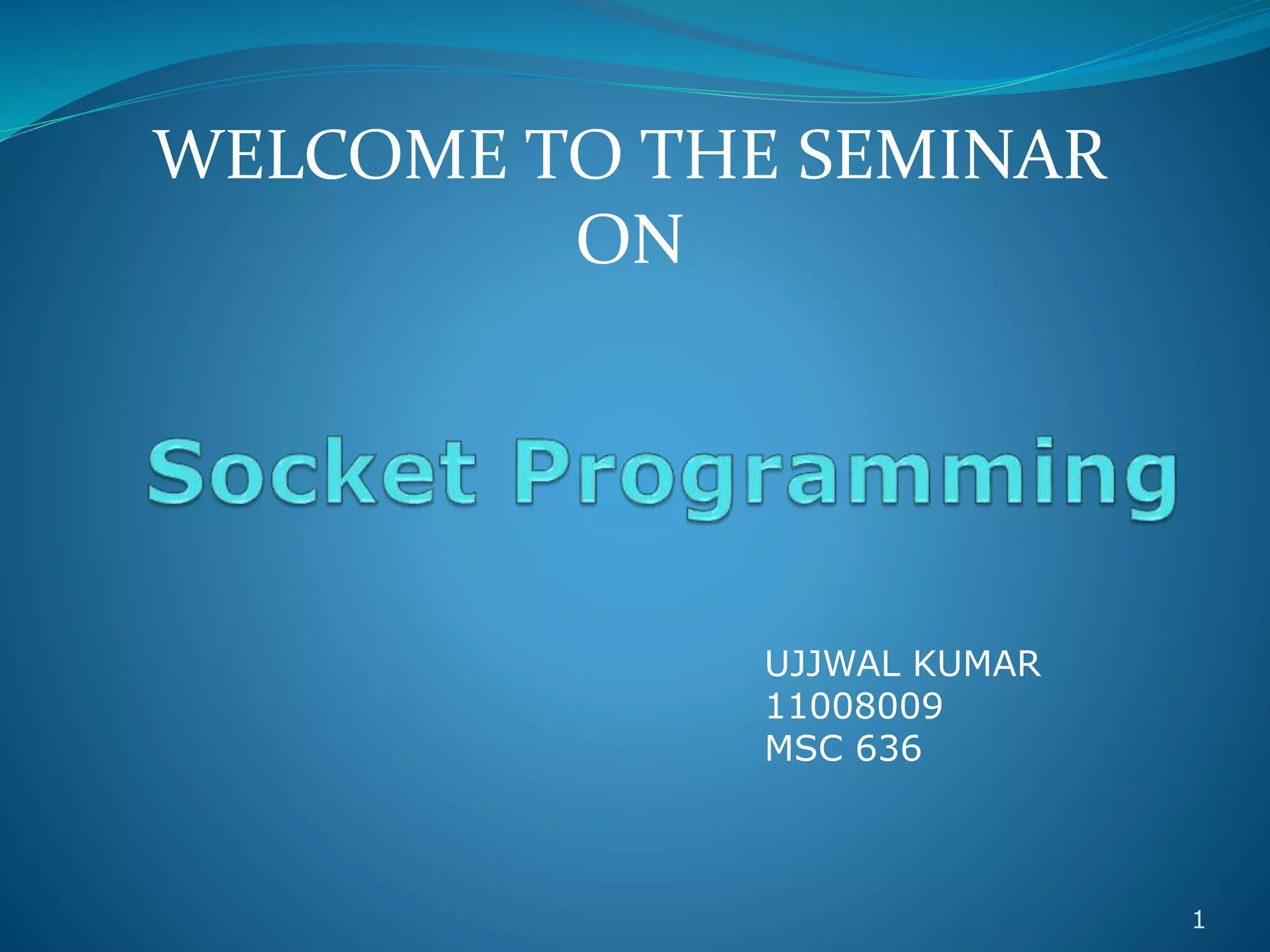 Socket Programming Pptx Computer Networking Computing