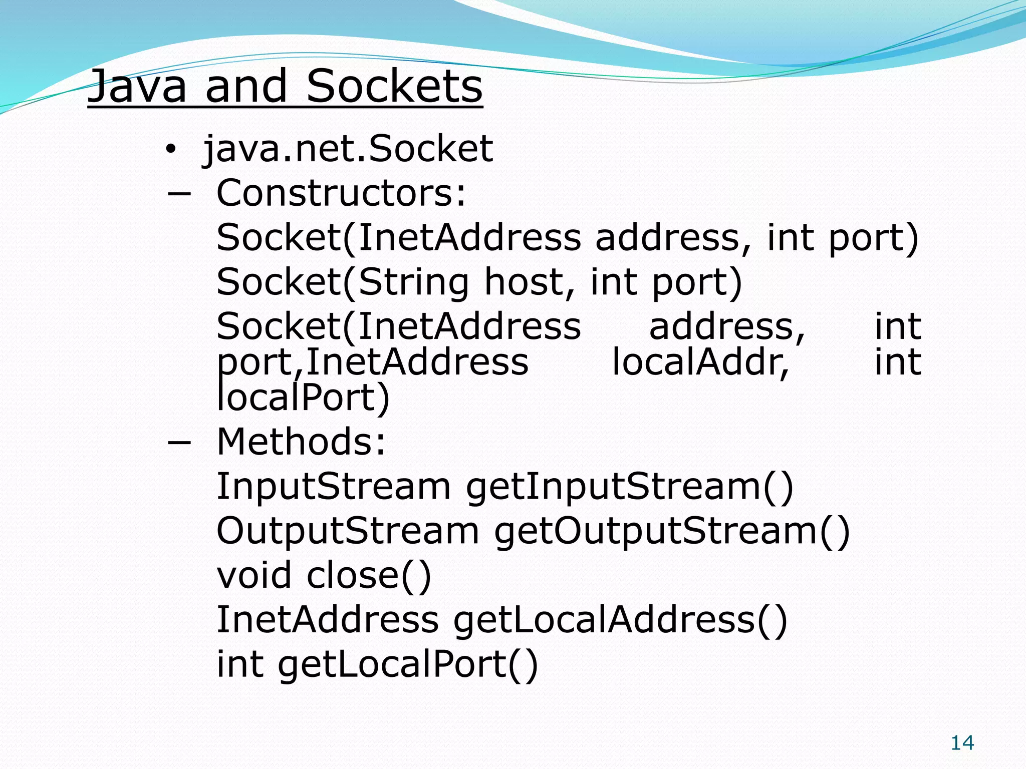 Socket programming | PPTX | Computer Networking | Computing