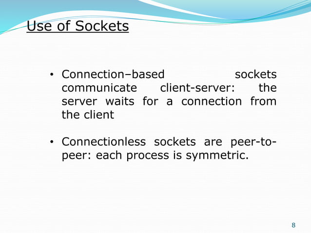 Socket programming | PPT