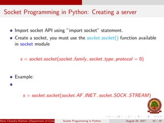 Socket programming | PPT