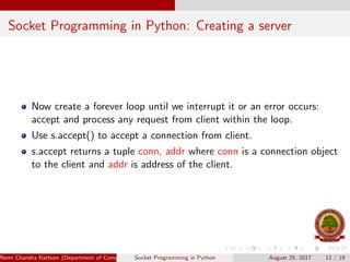 Socket programming | PPT