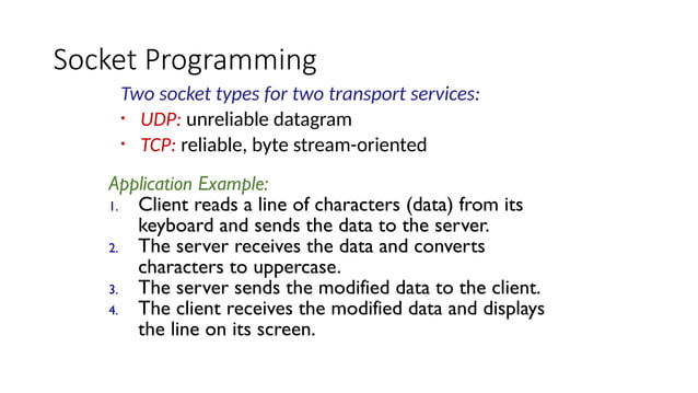 Basics Of Socket Programming Using Python Pptx Computer Networking Computing