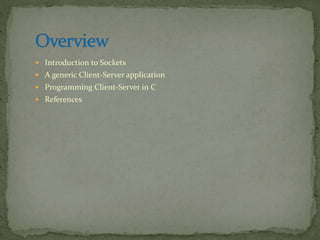 Socket programming | PPT