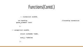 Socket programming in c | PPT