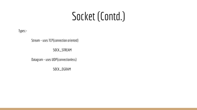 Socket programming in c | PPT