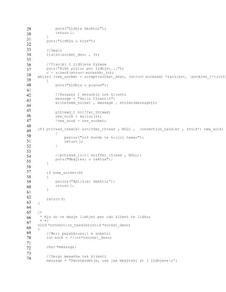 Programimi i Soketave Ne gjuhen C Shqip(Florian) | PDF