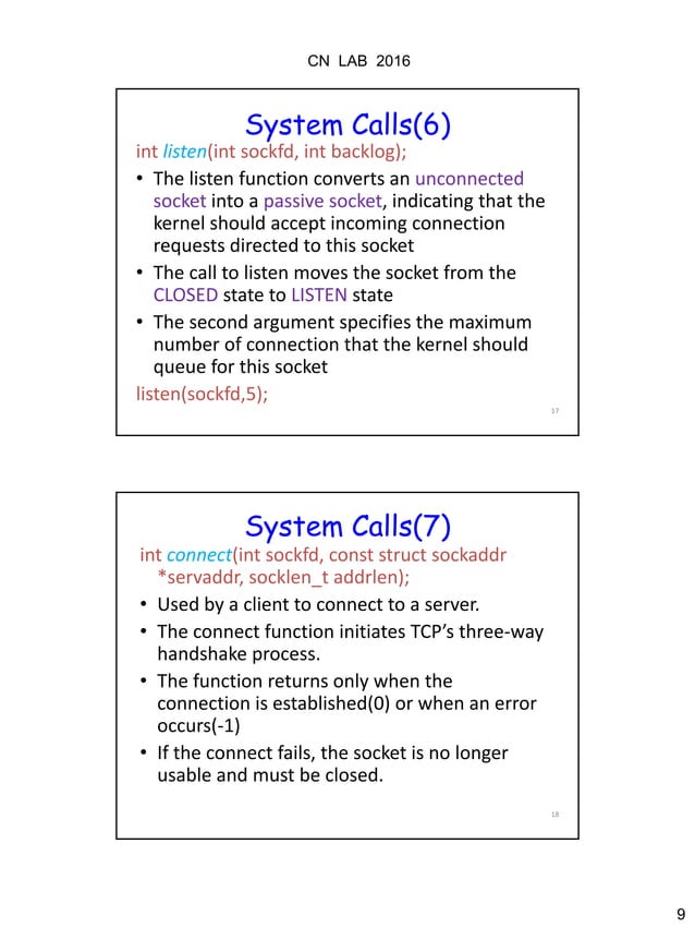 Socket Programming Using C Pdf Operating Systems Computer 9558