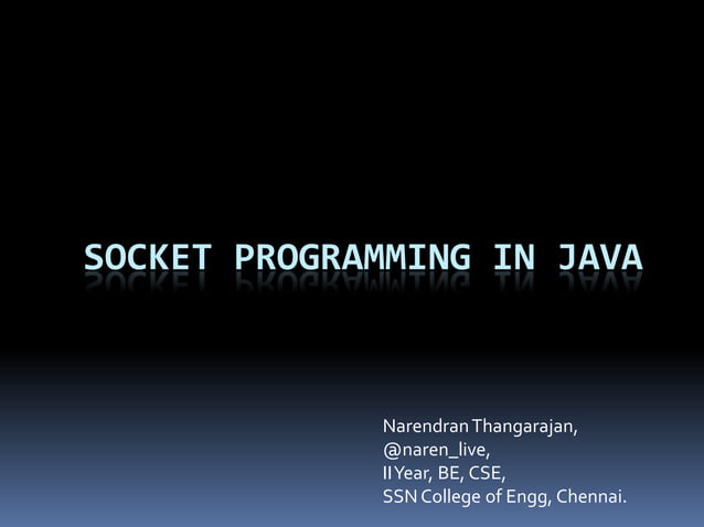 Socket programming using java | PDF | Computer Networking | Computing