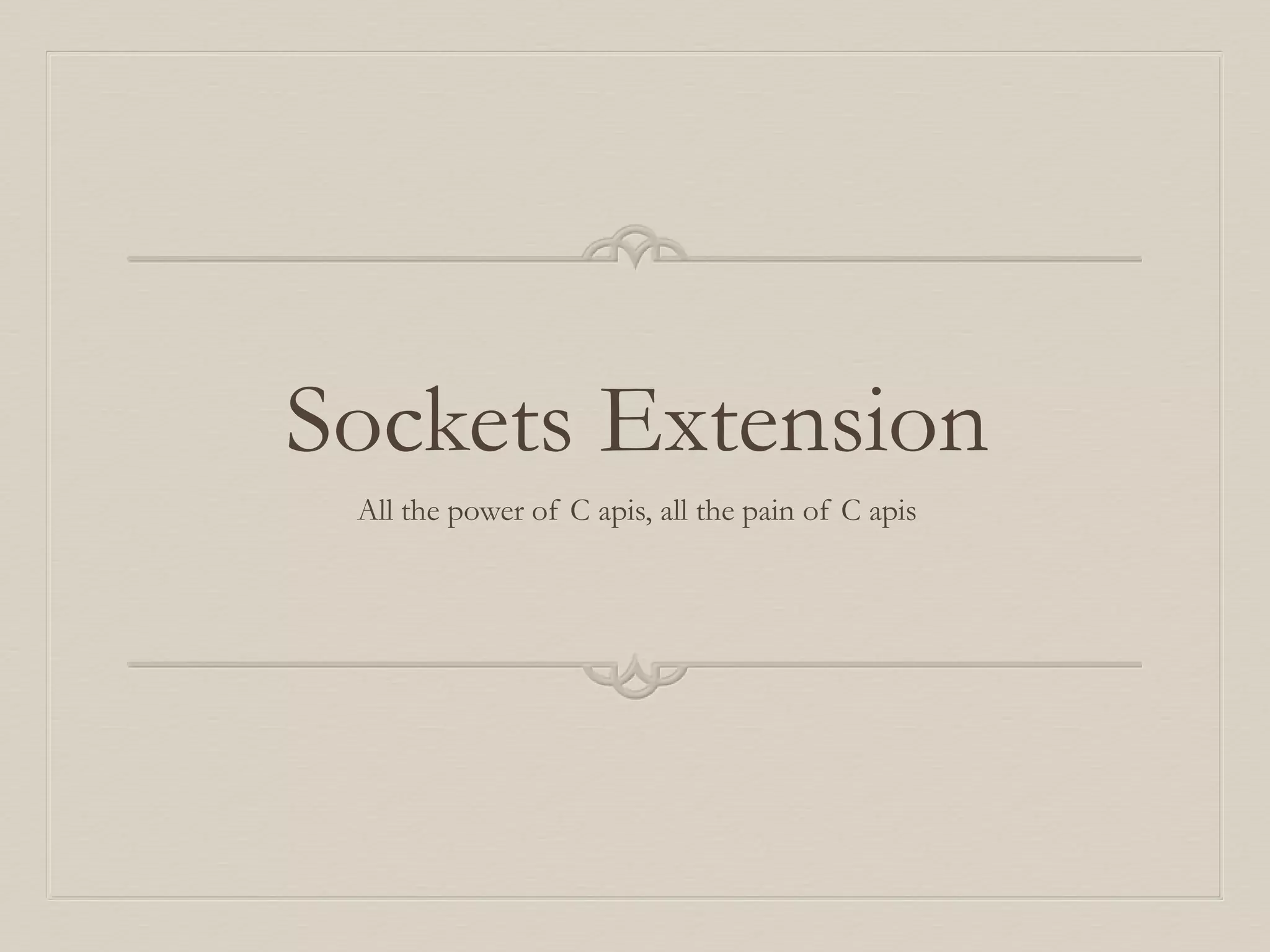 Socket Programming With Php Pptx