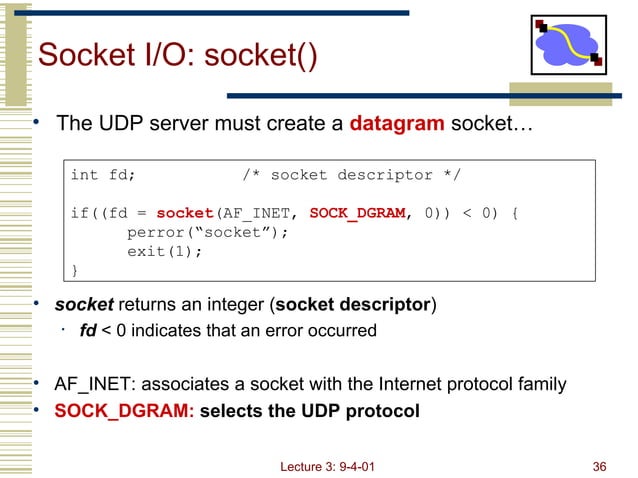 Application Layer and Socket Programming | PPT