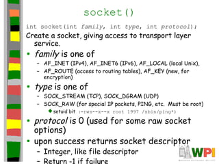 Sockets in unix | PPT