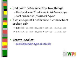 Sockets in unix | PPT
