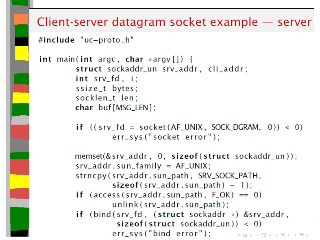 Sockets In Unix 