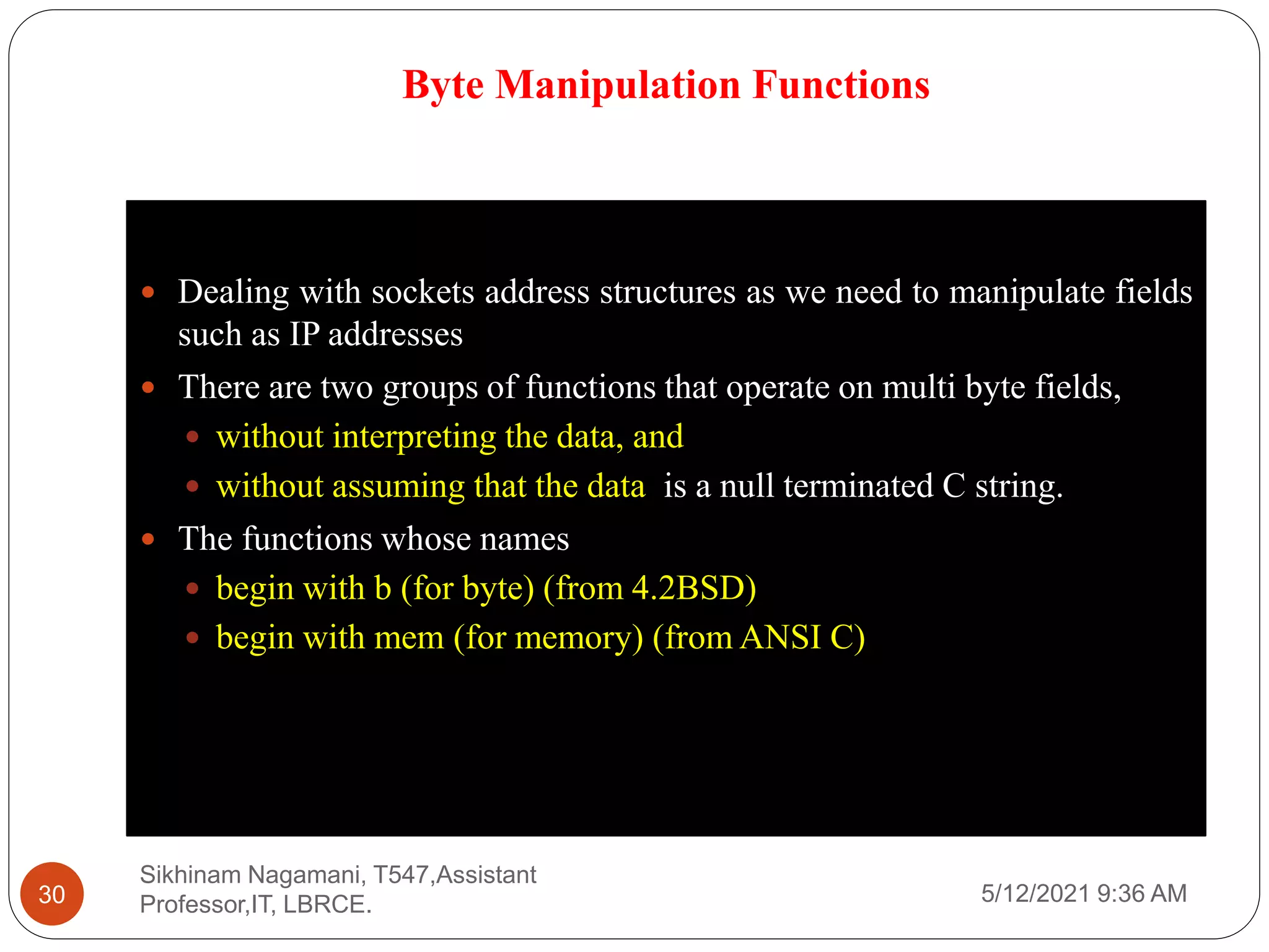 Sockets Ppt