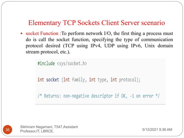 Sockets Ppt
