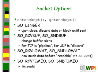 Introduction to sockets tcp ip protocol.ppt | Computer Networking | Computing