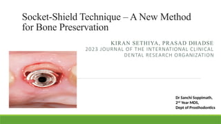 Socket‑Shield Technique – A New Method.pptx