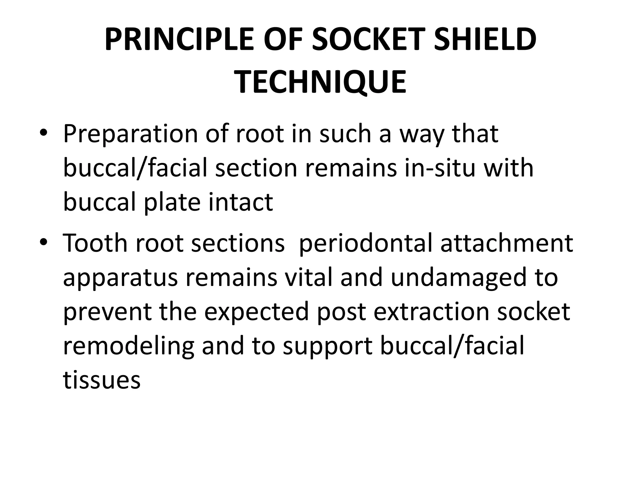 Socket shield technique | PPTX