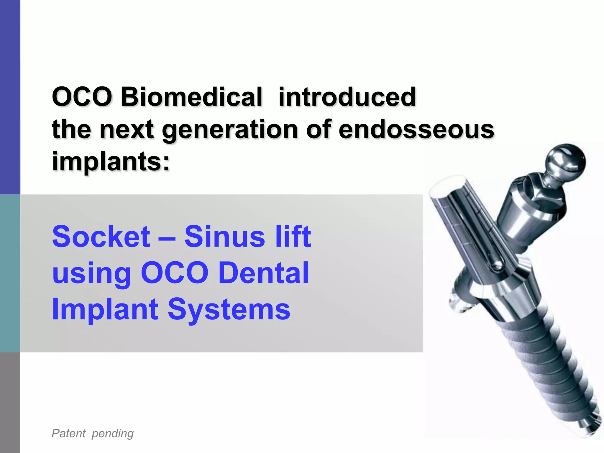 Socket sinus lift | PPTX