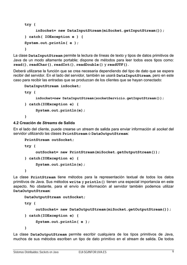 Sockets java | PDF