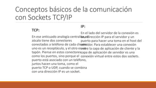 Sockets y servidores | PPTX