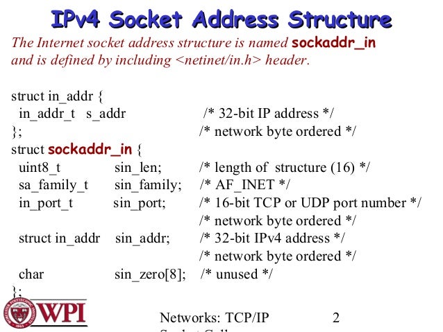 Socket System Calls 