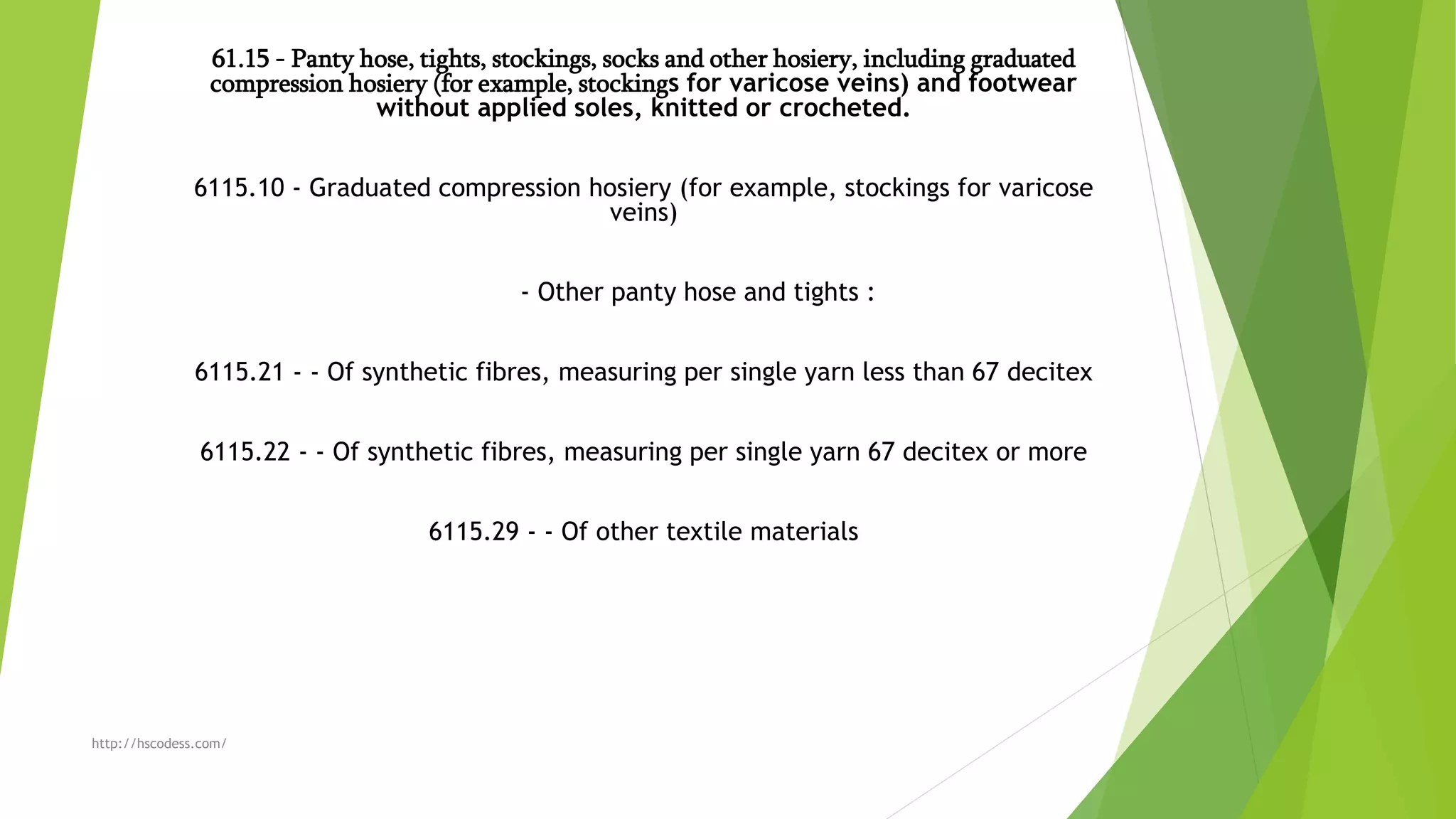 Socks hs code | 2020 | PPTX