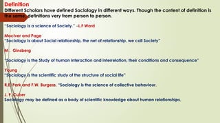 SOCL-A-101 SOCIOLOGY AND NATURE OF SOCIOLOGY.pptx